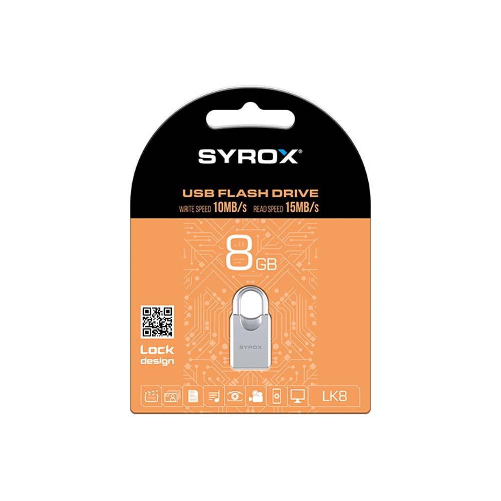 Syrox LK8 LOCK Usb Flash Bellek 8GB Fiyatı ve Özellikleri