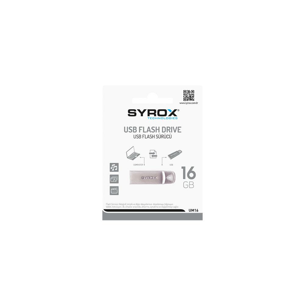 Syrox UM16 Metal USB Flash Bellek 16GB, USB 2,0 Fiyatı ve Özellikleri